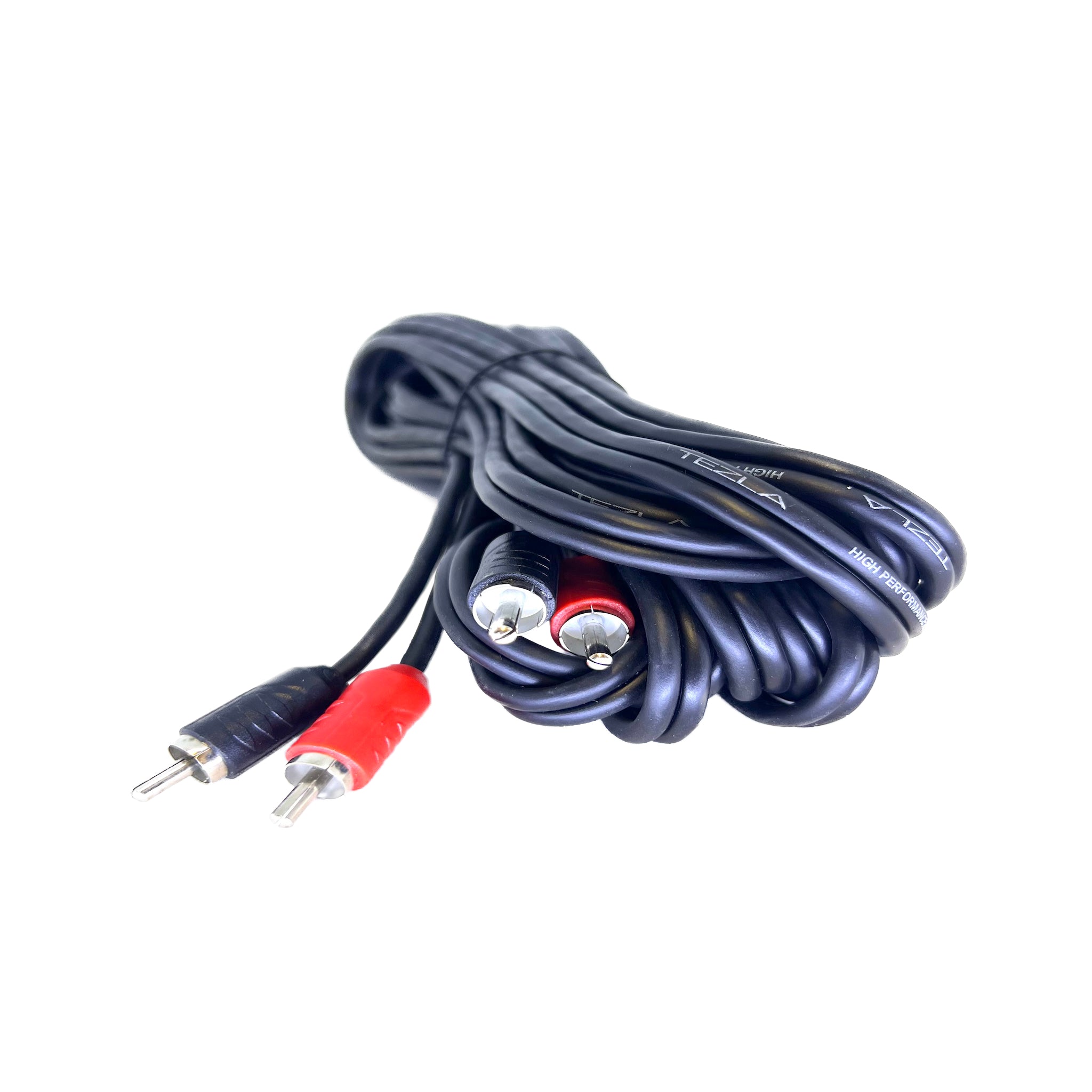 Tezla Audio - TZV0RCA20 - 20FT RCA Cable. Standard RCA, black flexible