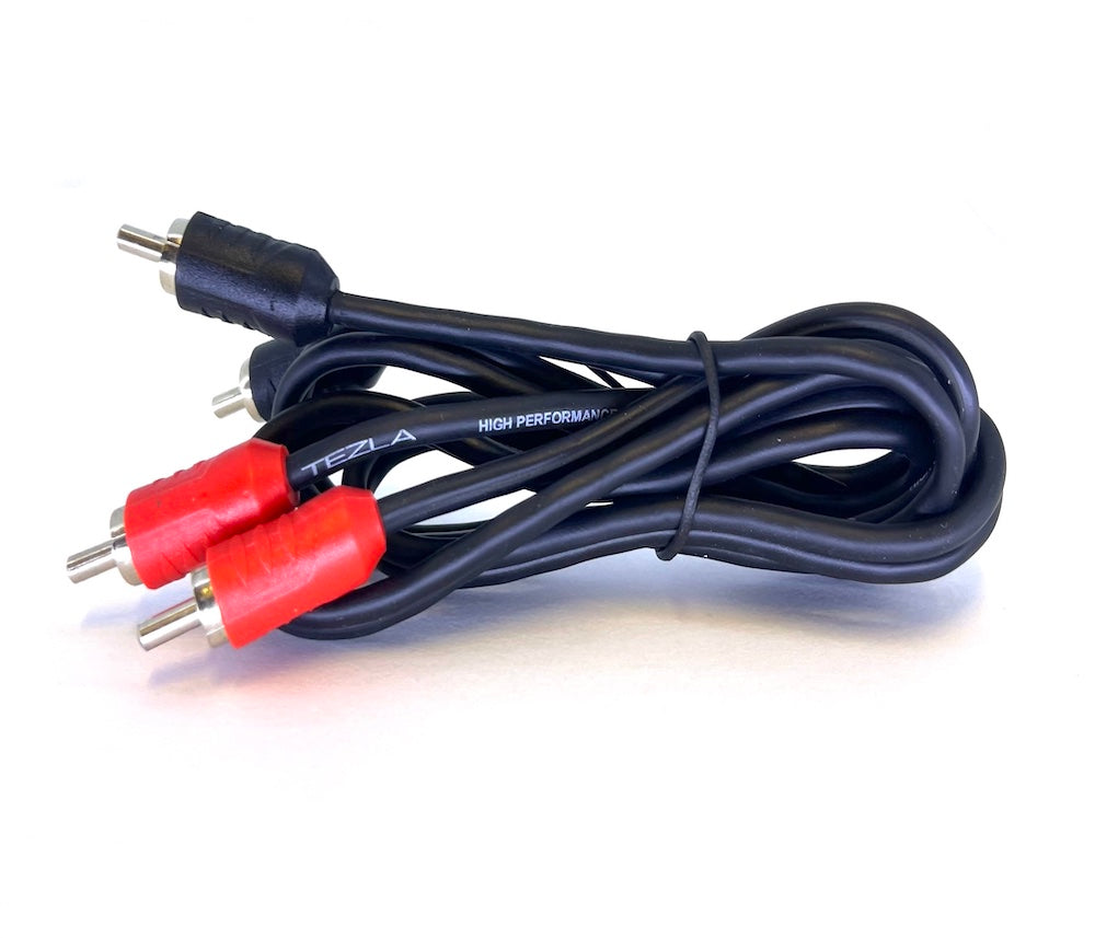 Tezla - TZV0RCA9 - 9FT RCA Cable. Standard RCA, black flexible PVC, co ...